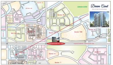 Dream Developers Dream Coral Map - Sector 2 Ulwe, Navi Mumbai Location Map