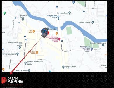 Dream India Builders Dream Aspire Map - New Link Road, Mumbai Location Map