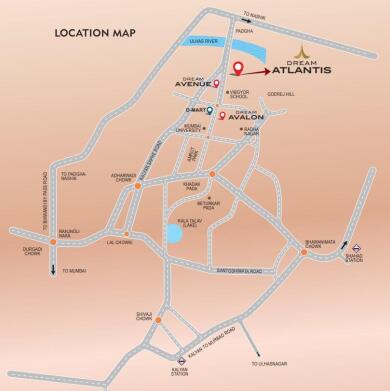 Dream Developers Dream Atlantis Map - Kalyan, Thane Location Map