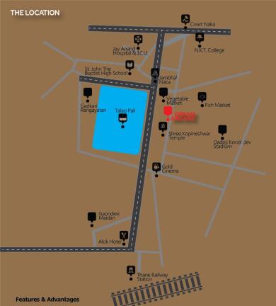 Dream Realty Dream Arcade Map - Jambli Naka, Thane Location Map