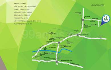 Dreamland Venture Dreamland Allure Map - Wagholi, Pune Location Map