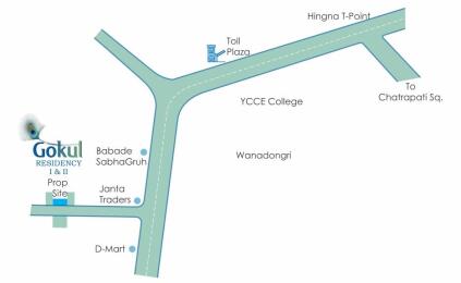 Dreamline Homes Dreamline Gokul Residency 1 and 2 Map - Wanadongri ...