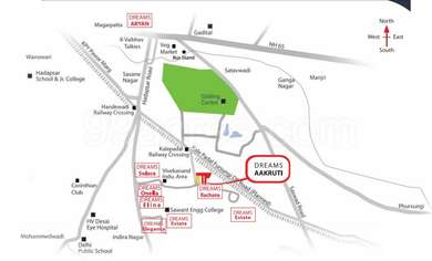 Dreams Group and Aakruti Developers Dreams Aakruti Map - Hadapsar, Pune ...