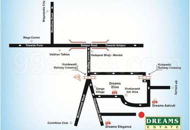 Dreams Group Dreams Estate Map - Hadapsar, Pune Location Map