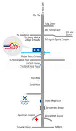 Drishti Builders Drishti City Map - Kolar Road, Bhopal Location Map