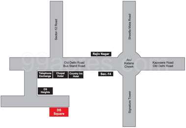DS Group Gurgaon DS Square Map - Sector 12, Gurgaon Location Map