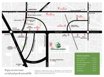 DSR Infra Projects Bangalore DSR Highland Greenz Map - Sarjapur Road ...