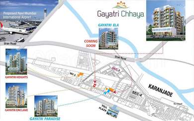 Dubey Group Dubey Gayatri Chhaya Map - Karanjade, Navi Mumbai Location Map