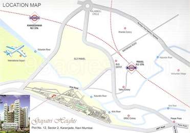 Dubey Group Dubey Gayatri Heights Map - Karanjade, Navi Mumbai Location Map