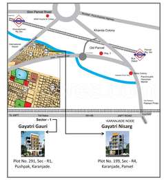 Dubey Group Dubey Gayatri Nisarg Map - Karanjade, Navi Mumbai Location Map