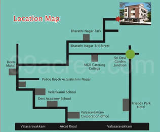 Durai Foundation Durai Kaviyam Map - Valasaravakkam, Chennai Location Map
