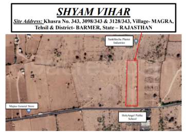 Durga Builders Barmer Durga Shyam Vihar Map - Magra, Barmer Location Map