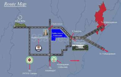 Royal Nirman Promoters and DVR Infra Projects Orion Hills Map - Konda ...