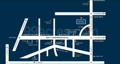 Dwarkesh Group Dwarkesh Peninsula Map - Chandkheda, Ahmedabad North ...