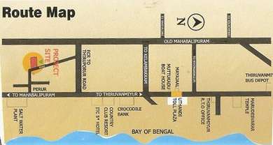 Dwell In Developers Dwell ECR Springs Field Map - ECR, Chennai Location Map