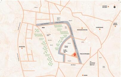 Dynasty Developers Dynasty The Hyphen Map - Mohammed Wadi, Pune ...