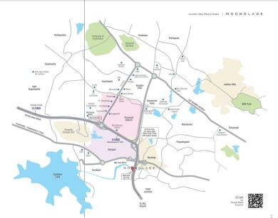Ira Ventures MoonGlade Apartments Map - Kokapet, Hyderabad Location Map