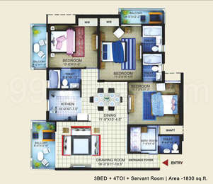 2 BHK Apartment / Flat for sale in Earthcon Mega County Salan Gaon ...