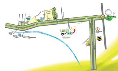 Ecnon Group Ecnon Sports Land Map - Sector 151, Noida Location Map