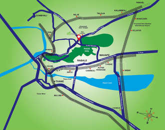 Bharat Infra Builders Bharat Ecovistas Map - Shilphata, Navi Mumbai ...