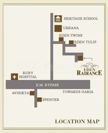 Eden Group Eden Radiance Map - Madurdaha, EM Bypass, Kolkata South ...