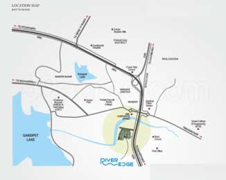 EIPL Group EIPL River Edge Map - Kokapet, Hyderabad Location Map