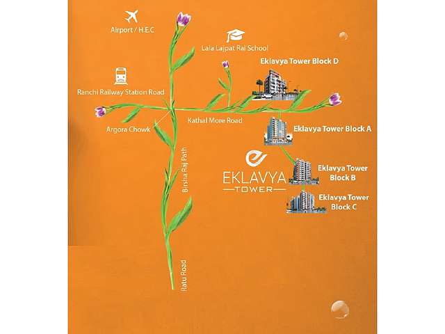 Eklavya Tower Ranchi, Pundag | Price List & Brochure, Floor Plan, Location Map & Reviews