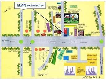 Elan Group Elan Mercado Map - Sector-80 Gurgaon Location Map