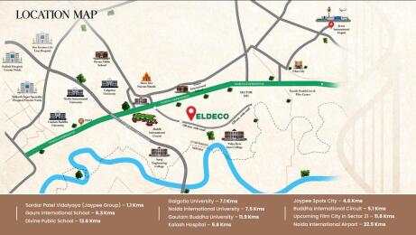 Eldeco Group Eldeco Ballads of Bliss Map - Sector 22D Yamuna Expressway ...