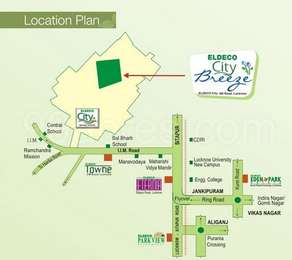 Eldeco Group Eldeco City Map - Mubarakpur, Lucknow Location Map