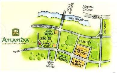 Eldeco Group Eldeco Ananda Map - Sector 48, Noida Location Map