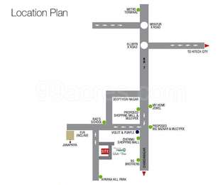 Elegance Constructions Elegance Lake View Map - Chandanagar, Hyderabad ...