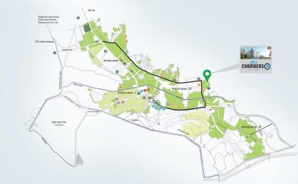 Elita Garden Vista Project Elita Chambers Map - New Town, Kolkata ...