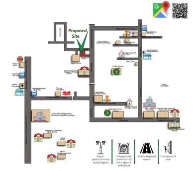 Elland Developers Elland Elegance Map - Ponmar, Chennai South Location Map