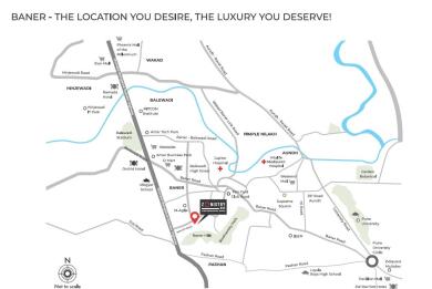 Ellanza Corp Ellanza Zenistry B Map - Baner, Pune Location Map