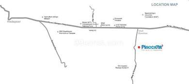 Ellora Developers Ellora Pinecrest Map - Pune Solapur Road Location Map