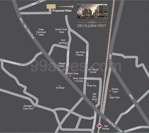 Ellora Group Dev Ellora Crest Map - Chala, Vapi Location Map