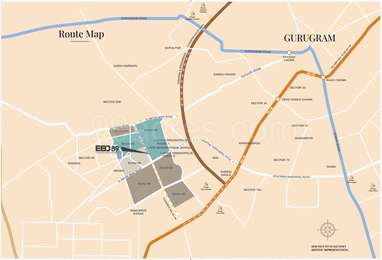 Emaar India EBD 89 Map - Sector 89, Gurgaon Location Map