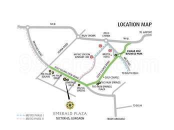 Emaar Mgf Developers Emaar MGF Emerald Plaza Map - Sector 65 Gurgaon ...