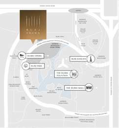 Emaar Properties Emaar Burj Crown Map - Downtown, Dubai Location Map