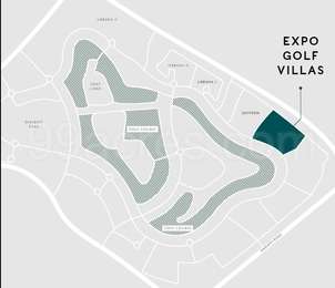 Emaar Properties Emaar Expo Golf Villas Map - Dubai South City Location Map