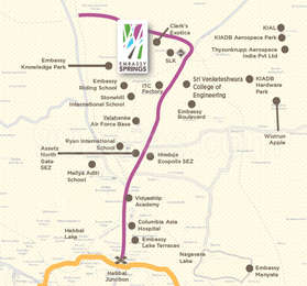 Embassy Group Embassy Edge Map - Devanahalli, Bangalore North Location Map