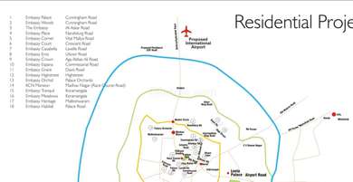 Embassy Group Embassy Eros Map - Ulsoor, Bangalore Central Location Map