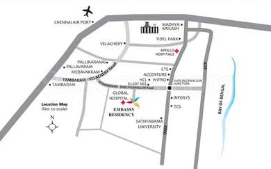 Embassy Group Embassy Residency Map - Sholinganallur, Chennai South ...