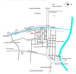 Empire Builders Chennai Empire Sri Bala Map - Adyar, Chennai Location Map