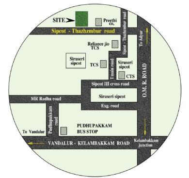 Empire Housing and Properties Empire Township Map - Thalambur, Chennai ...