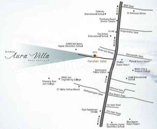 Endee Properties Builders Endee Aura Villa Map - Neelankarai, Chennai ...