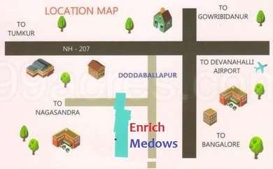 Enrich Properties Enrich Meadows Map - Doddaballapur, Doddaballapur ...
