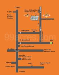 Entellus Builders and Bhumi Infra Brij Dham Map - Airport Road, Bhopal ...