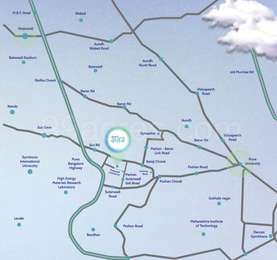 Mont Vert Builders Blue Bells Aura Map - Pashan, Pune Location Map